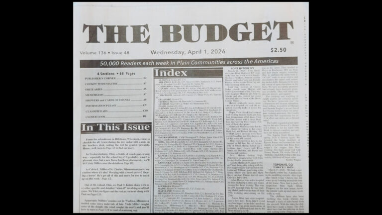 The Budget earns honors from Ohio News Media Association | Anabaptist World